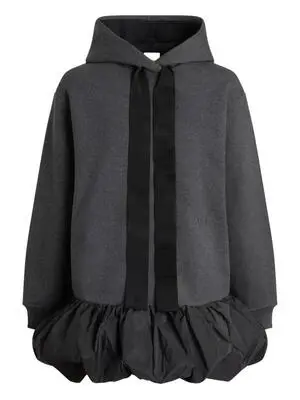 PATOU Hooded Ruffle-hem Dress