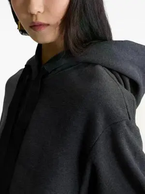PATOU Hooded Ruffle-hem Dress