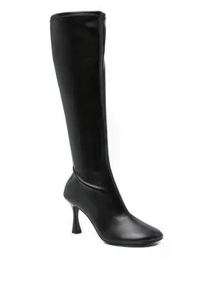 3JUIN 80mm Carine Calf-leather Zip Boots