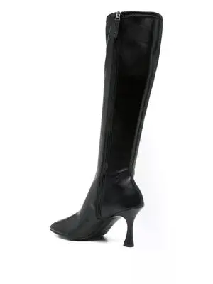 3JUIN 80mm Carine Calf-leather Zip Boots