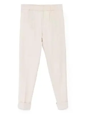 D.exterior Elastic-waistband Cuffed Trousers