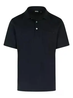 Zegna Patch-pocket Polo Shirt - Black