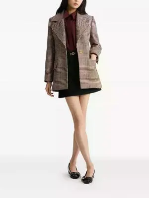 PATOU Checked Belted Blazer
