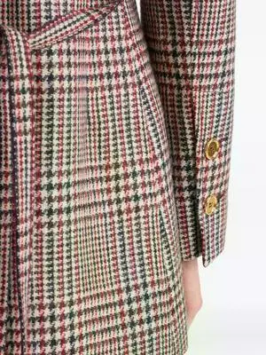 PATOU Checked Belted Blazer