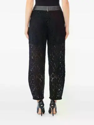 Liu Jo Lace-denim Cotton-blend Trousers