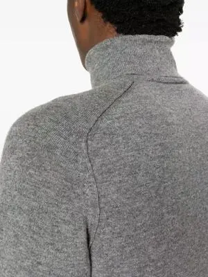 ROBERTO COLLINA Mélange Fine-knit Jumper - Grey