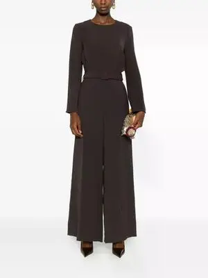 P.a.r.o.s.h Belted Jumpsuit - Brown