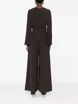 P.a.r.o.s.h Belted Jumpsuit - Brown