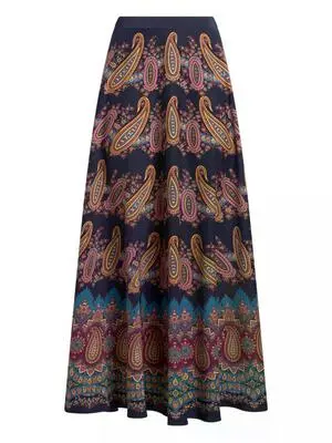 Paisley Print Maxi Skirts