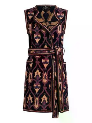 Etro Jacquard-pattern Belted Mini Dress