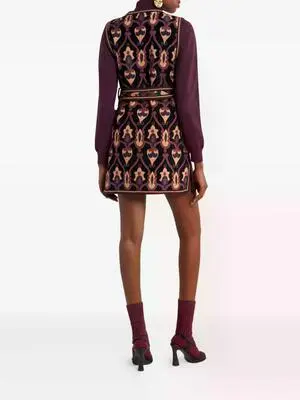 Etro Jacquard-pattern Belted Mini Dress