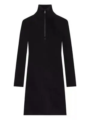 COURREGES Zip-closure Jersey Dress - Black