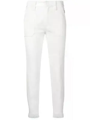 Chloé Fringe Trimmed Straight Leg Jeans