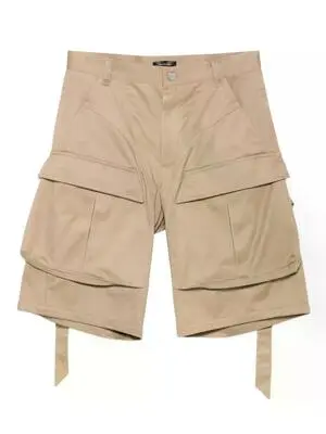 MUGLER Cotton Cargo Shorts - Neutrals