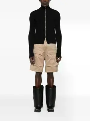 MUGLER Cotton Cargo Shorts - Neutrals