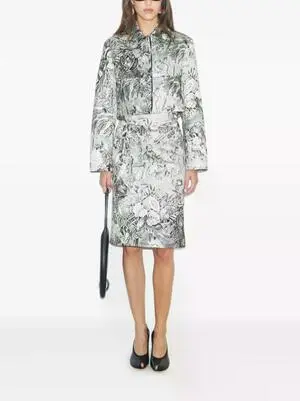 Tory Burch Printed Crop Blazer