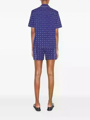 Tory Burch Twill Printed Camp Shorts