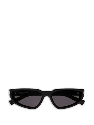 Saint Laurent Nova Geometric-frame Sunglasses - Black