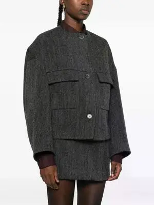 P.a.r.o.s.h Button-fastening Patch-pocket Jacket