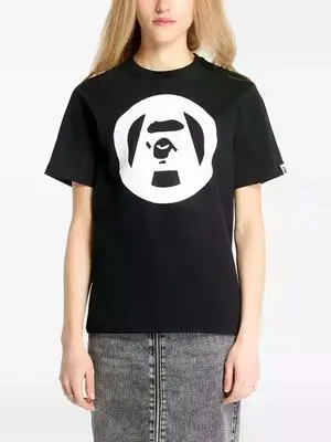 A BATHING APE Stencil Circle Ape-face T-shirt