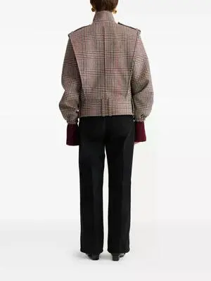 PATOU Plaid Bomber Jacket