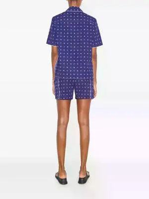 Tory Burch Camp Collar Patterned Shirt