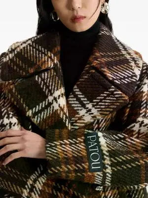 PATOU Plaid Double-breasted Jacket