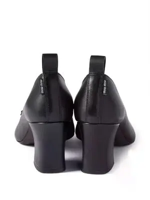 Miu Miu 65mm Bow-detail Block-heel Pumps