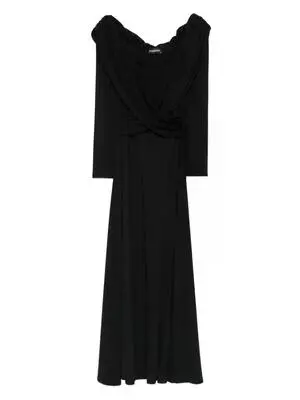 ROSERRY Off-shoulder Wrap Midi Dress