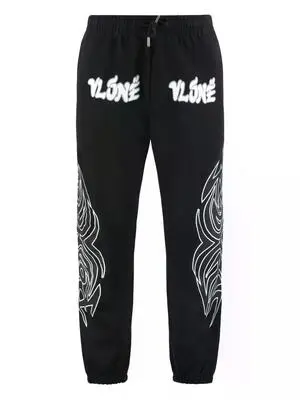 VLONE Graphic-print Elasticated-cuff Sweatpants
