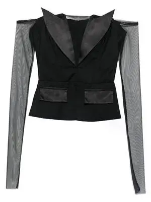 VESTIAIRE D'UN OISEAU LIBRE Tuxedo Corset Top