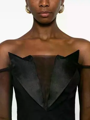 VESTIAIRE D'UN OISEAU LIBRE Tuxedo Corset Top