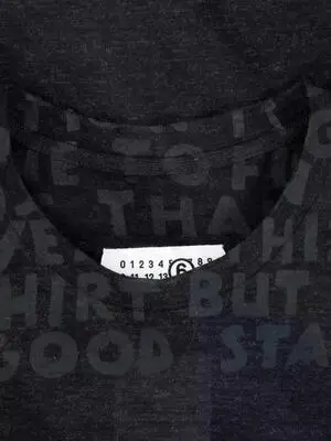 MAISON MARGIELA Letter-print T-shirt - Black