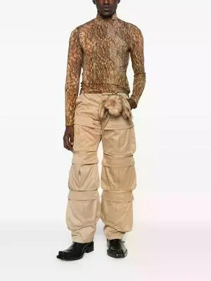 MUGLER Cotton Cargo Trousers