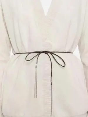 Peserico V-neck Cardigan With Tie Fastening