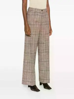 P.a.r.o.s.h Checked Straight-leg Trousers