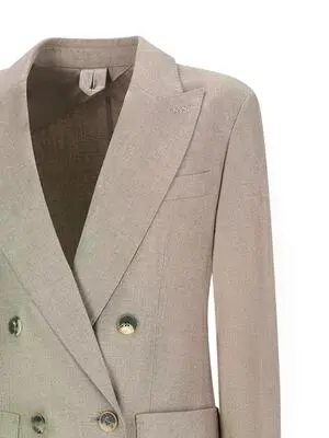 Max Mara Double-breasted Blazer With Patch Pockets