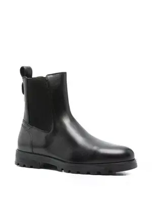 Santoni Elastic-panel Leather Boots