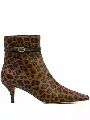 TWINSET 70mm Leopard-print Ankle Boots