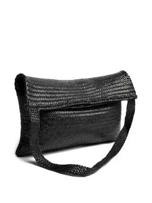 Dragon Diffusion Woven Leather Shoulder Bag