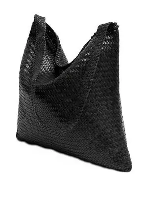Dragon Diffusion Woven Leather Shoulder Bag