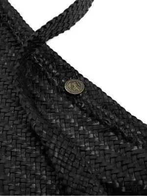 Dragon Diffusion Woven Leather Shoulder Bag