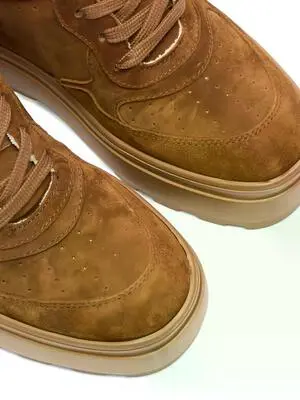 Casadei 80mm Wedge Heel Sneakers - Brown