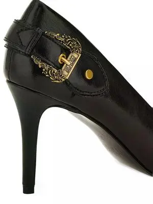 Versace Scarlett Buckle-detail Pointed-toe Pumps