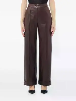 Liu Jo Pleated-cuff Straight-leg Trousers