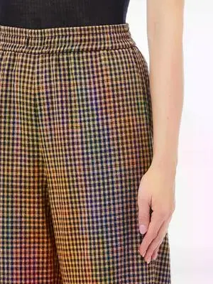 Liu Jo Gingham Check Straight-leg Trousers