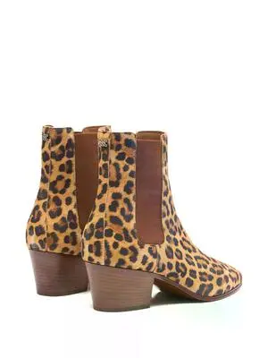 Casadei 50mm Leopard-print Ankle Boots
