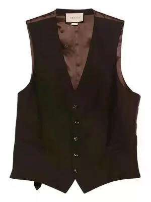 Gucci Button-fastening Wool-blend Waistcoat