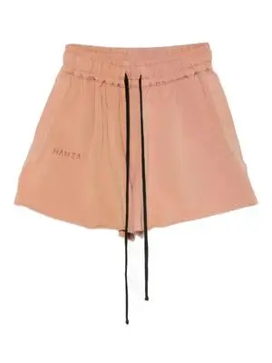 HAMZA Drawstring Elastic-waist Shorts