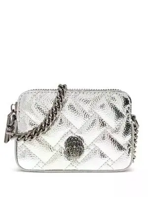 Kurt Geiger Quilted-leather Wallet - Grey